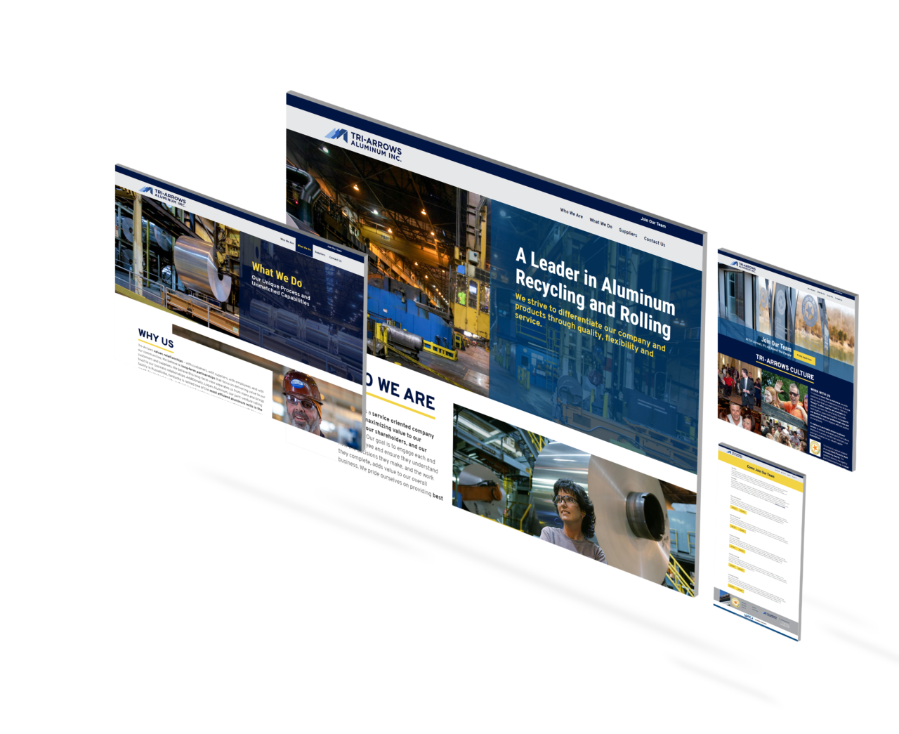 Digital Marketing & Website, Tri-Arrows Aluminum - Prime Concepts